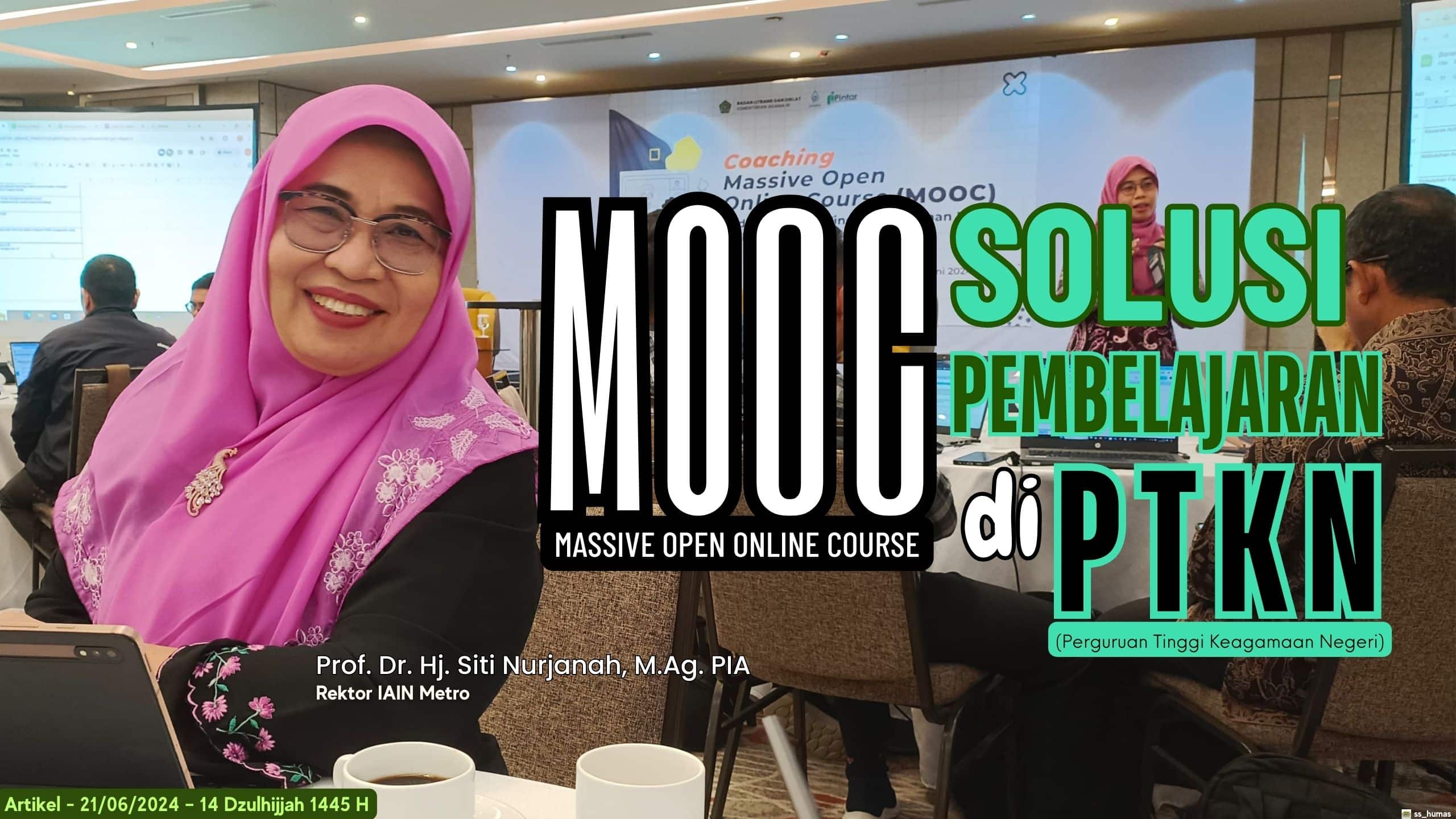 MOOC (MASSIVE OPEN ONLINE COURSE) SOLUSI PEMBELAJARAN DI PTKN | IAIN Metro Lampung